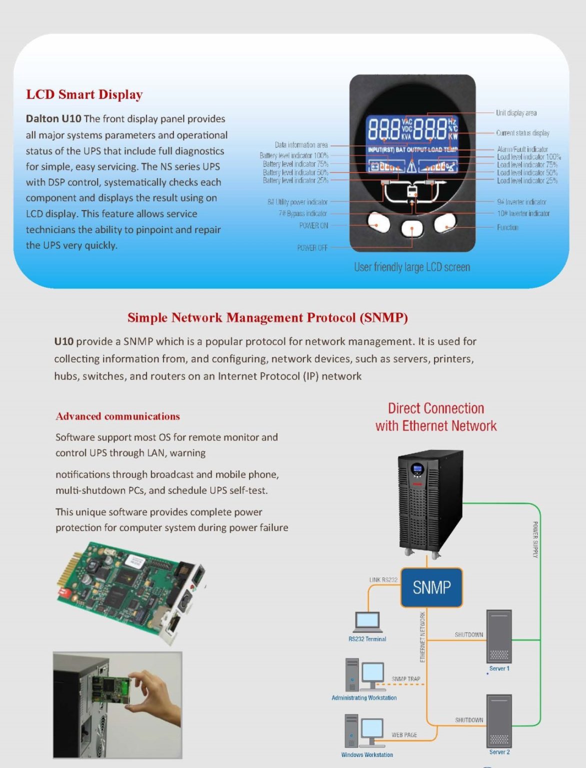 Dalton U10 Smart online UPS1KVA – Eagle Systms For Supplies